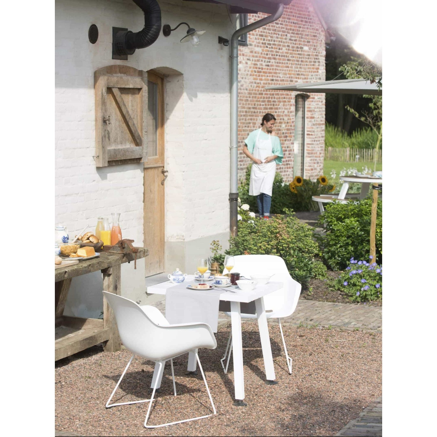 Extremis Captain's chair tuinstoel met sliding poten