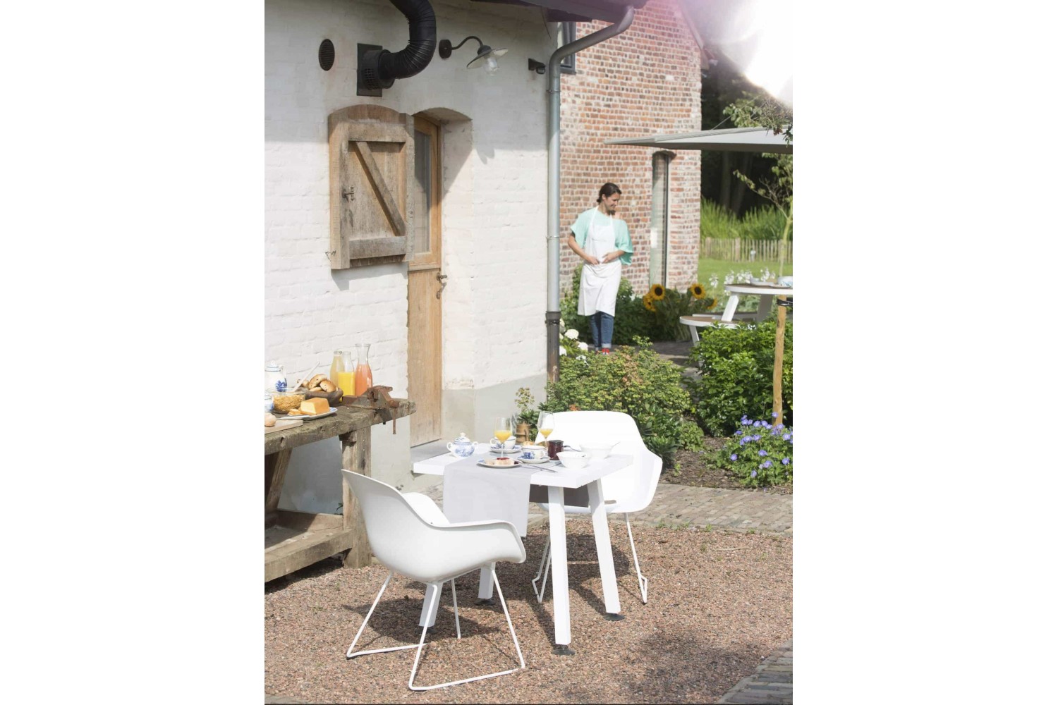 Extremis Captain's chair tuinstoel met sliding poten