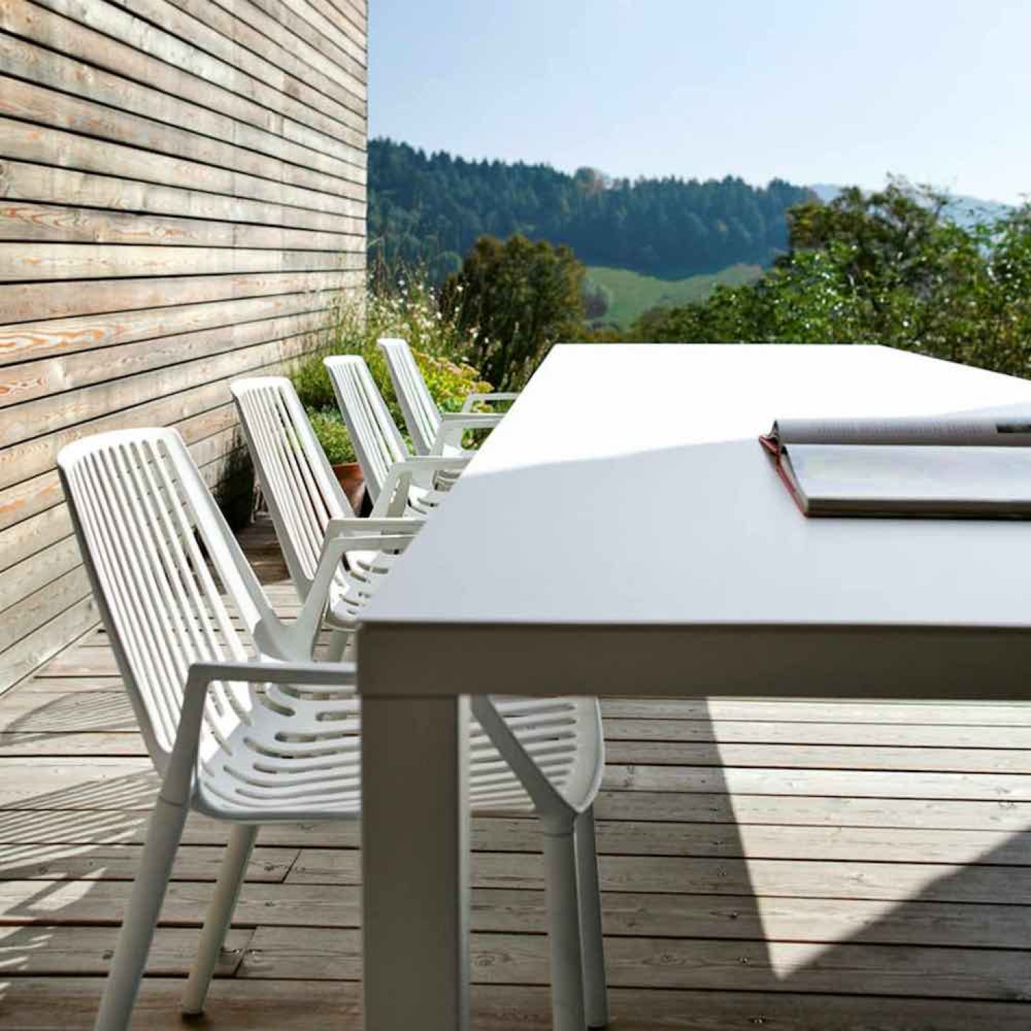 Fast Rion aluminium design tuinstoel met armleuningen